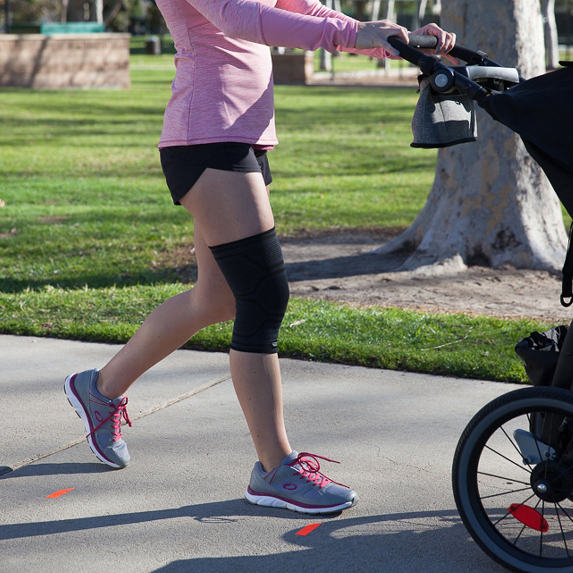 Ice Compression Knee Sleeves: Menthol-Infused - Copper Fit