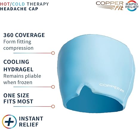 Copper Fit Rapid Relief PRO Migraine Headache Relief Cap