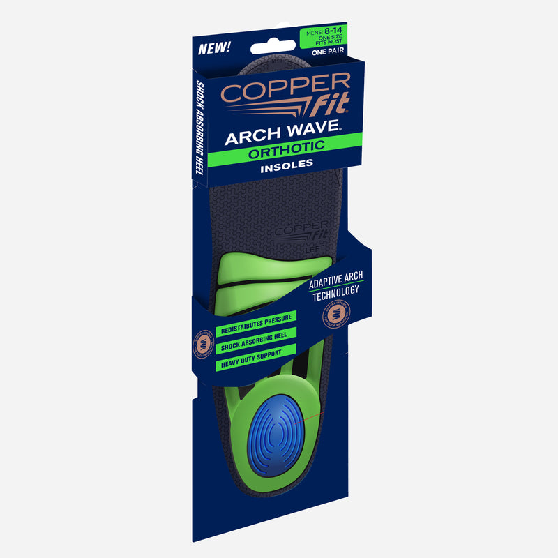 Arch Wave Orthotic Heavy Duty Insoles - Copper Fit
