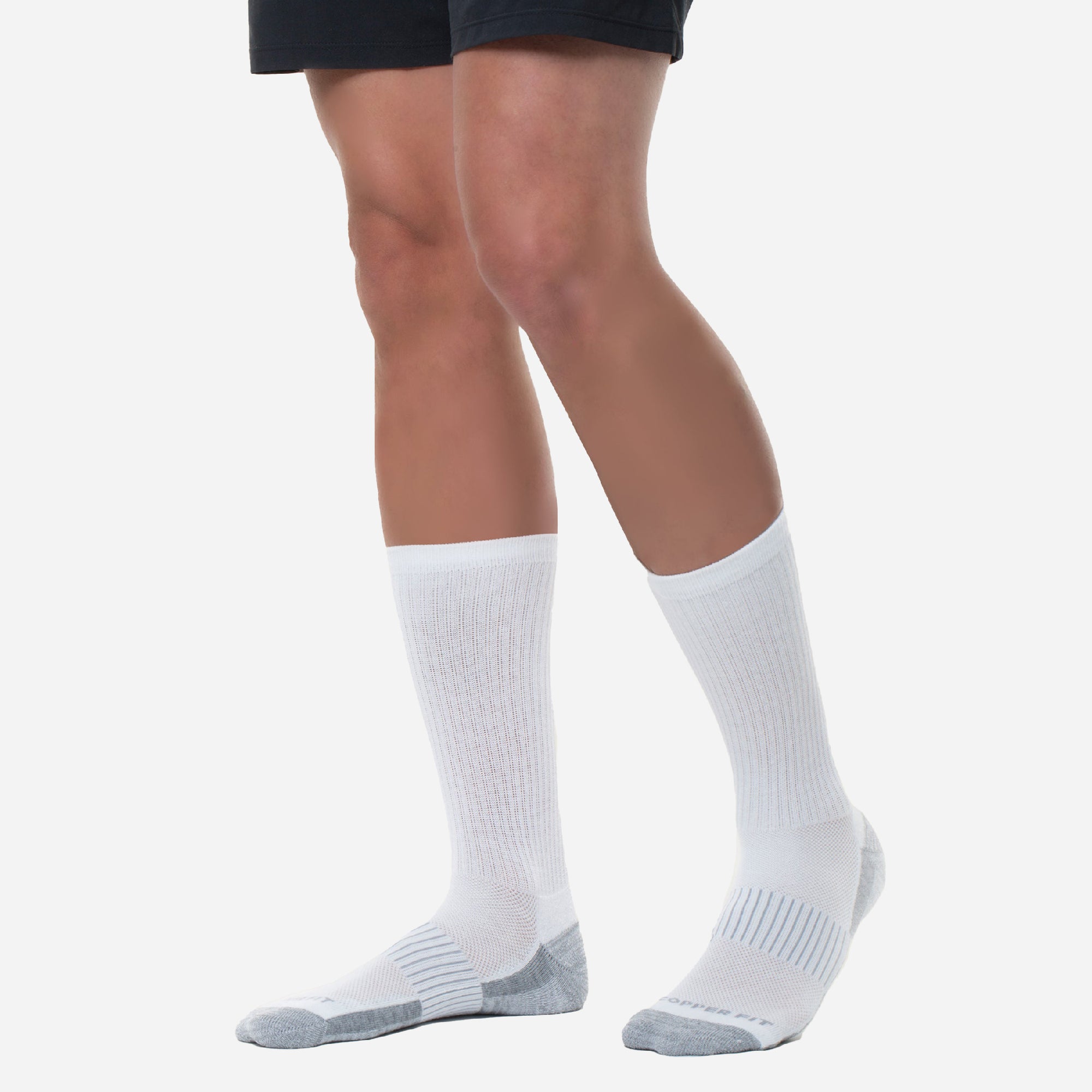 Crew-Length Energy Compression Socks - Copper Fit